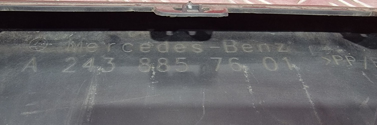 GENUINE MERCEDES EQB X243 FRONT BUMPER LOWER SPOILER 2021-ON ...