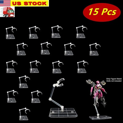 15Pc HG144 Adjustable Action Figure Display Holder Base Doll Model ...