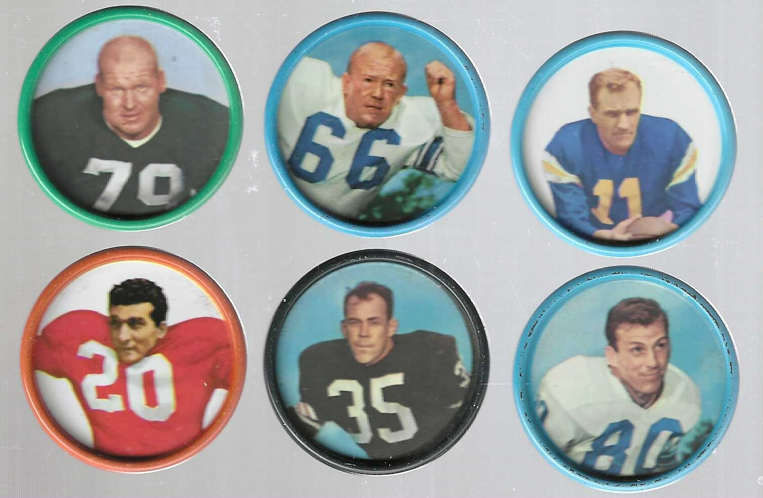 1962 Salada Football coin #62 Galen Fiss Ex Mint Set Break | eBay