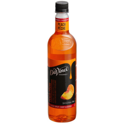 DaVinci Gourmet Classic Peach Flavoring / Fruit Syrup 750 mL ...