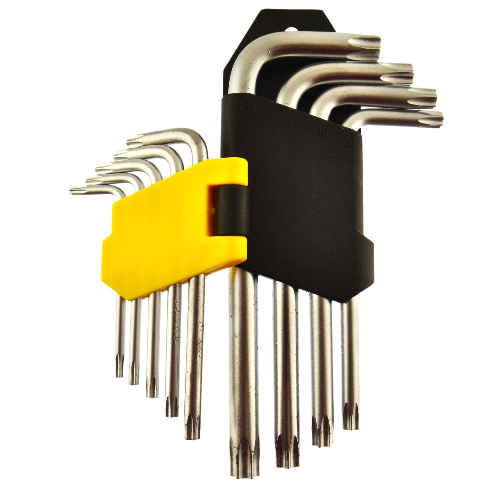 Short Torx / Tamperproof Torx Star Allen Key Bits Set T10 - T50 9pc By ...