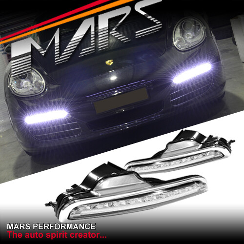 DRL LED Bumper Bar Fog Lights Parker Lamp for Porsche Boxster 987 05-08 ...