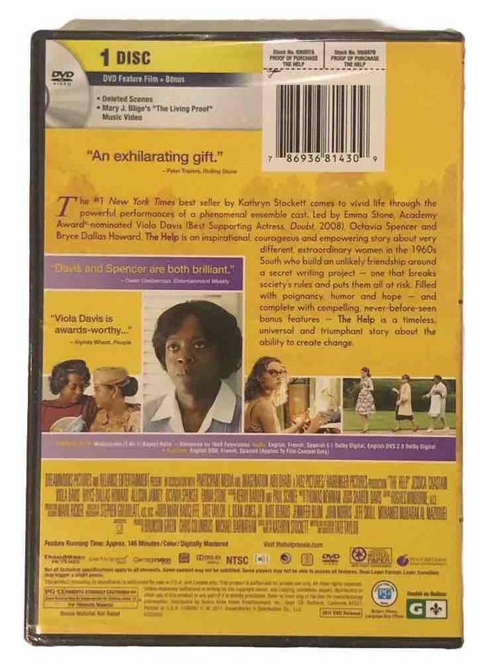 The Help DVD New Sealed 786936814309 | eBay
