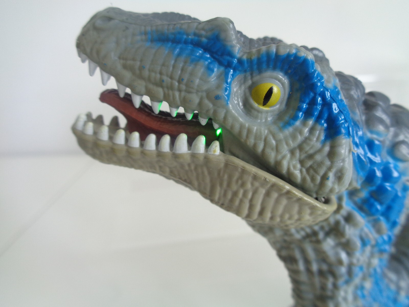 Pair of Large Dinosaur Toy Action Figures + Sound Green TRex + Blue ...