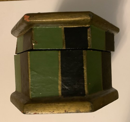 Small Wooden Green & Black Turtle Theme Decorative Box Handmade India ...