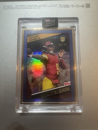 2024 Topps Now Rookie Campaign Quarterbacks Jayden Daniels Blue Framed ...