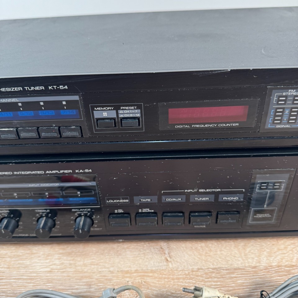 Vintage 1980's Kenwood KA-54 Stereo Integrated Amplifier and KT-54 ...