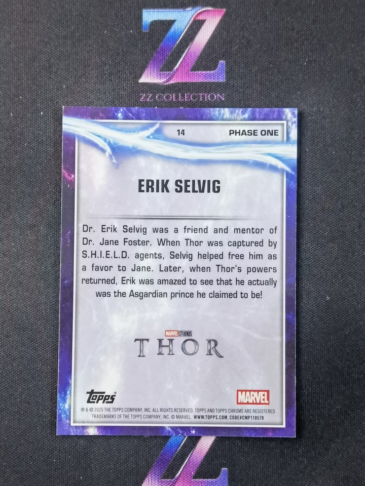 2025 Topps Chrome Marvel Studios Agatha Lava 127/150 Erik Selvig #14 ...