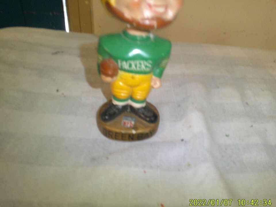 VINTAGE GREEN BAY PACKERS FOOTBALL PLAYER BOBBLEHEAD NFL | eBay