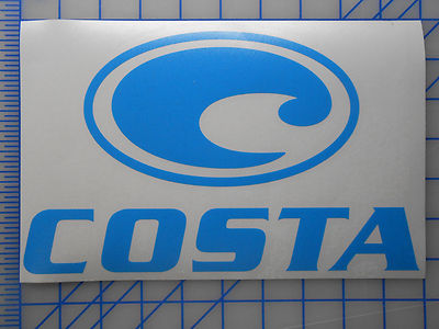 Costa Del Mar Sunglasses Decal Sticker Sunglasses 5", 7.5" or 10" Brine ...