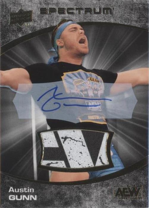 2021 Upper Deck AEW Spectrum - Austin Gunn #71 Dark Memorabilia ...