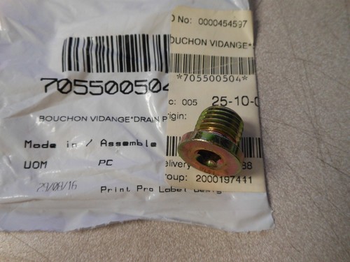 NOS Can Am Drain Plug 2004 Traxter XL 705500504 | eBay