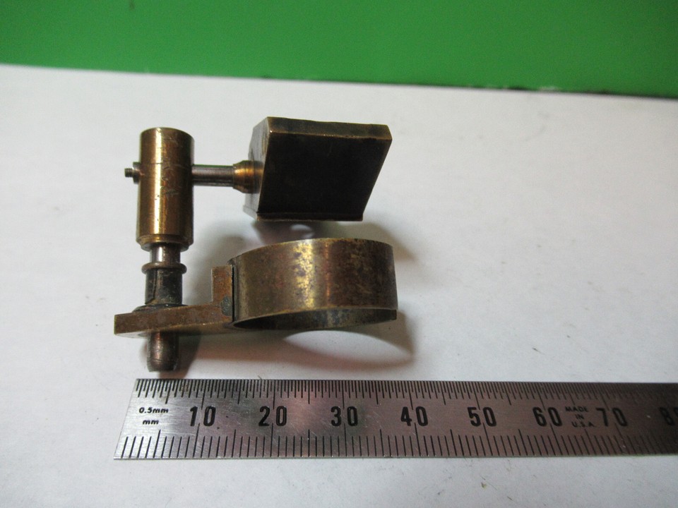 ANTIQUE BRASS NACHET PARIS PROJECTION PRISM ASSEMBLY MICROSCOPE PART X2 ...