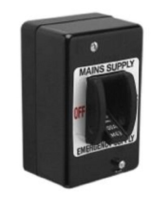 Clipsal MAIN SWITCH 100A Changeover Marked MAINS/EMERGENCY, Panel Mount ...