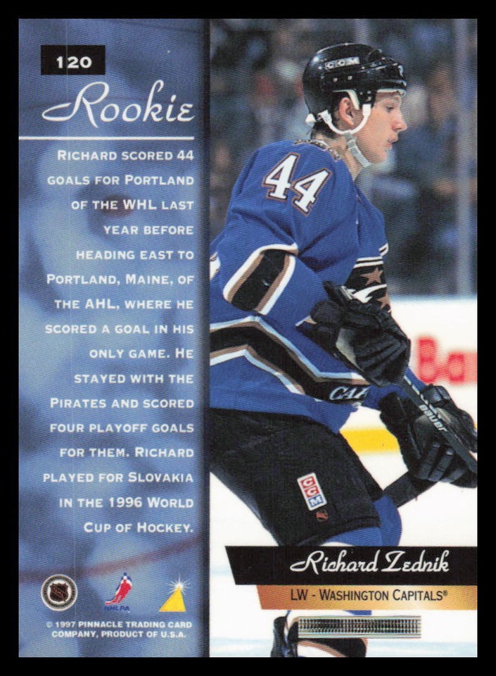 1996-97 Zenith #120 Richard Zednik Washington Capitals | eBay
