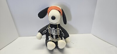 6” Tall Halloween Peanuts Snoopy In Skeleton Costume | eBay