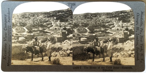 Keystone Stereoview Jesus’ Home of Nazareth, Palestine from 1930s T600 ...