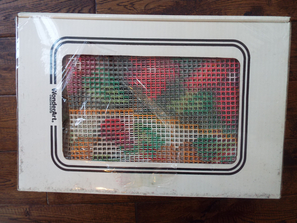 Caron WonderArt Latch Hook Rug Kit #4455 Colonial Floral 34x50" Vtg ...