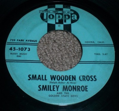 Bluegrass In Hollywood Small Wooden Cross Smiley Monroe~RARE 1950s ...