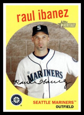 2008 Topps Heritage Raul Ibanez #281 Seattle Mariners Baseball Card | eBay