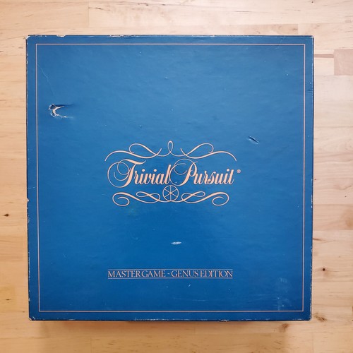 Trivial Pursuit Genius Edition Board Game Vintage 1981 Classic Trivia ...