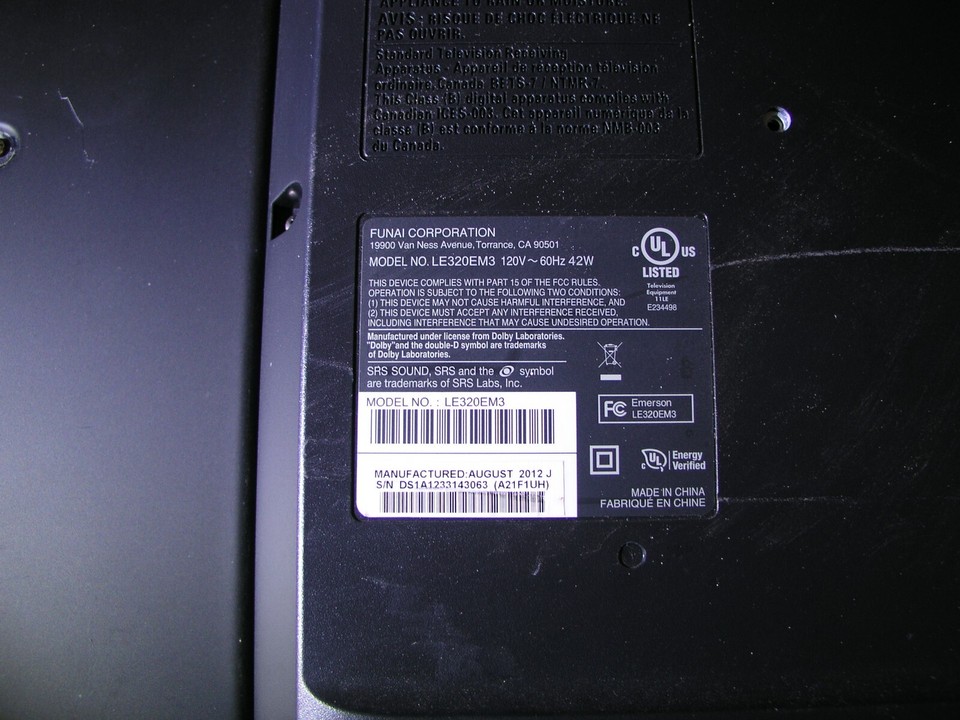 EMERSON BA21F0G0401 Main Board for LE320EM3, A21F1UH, A21F1MMA | eBay