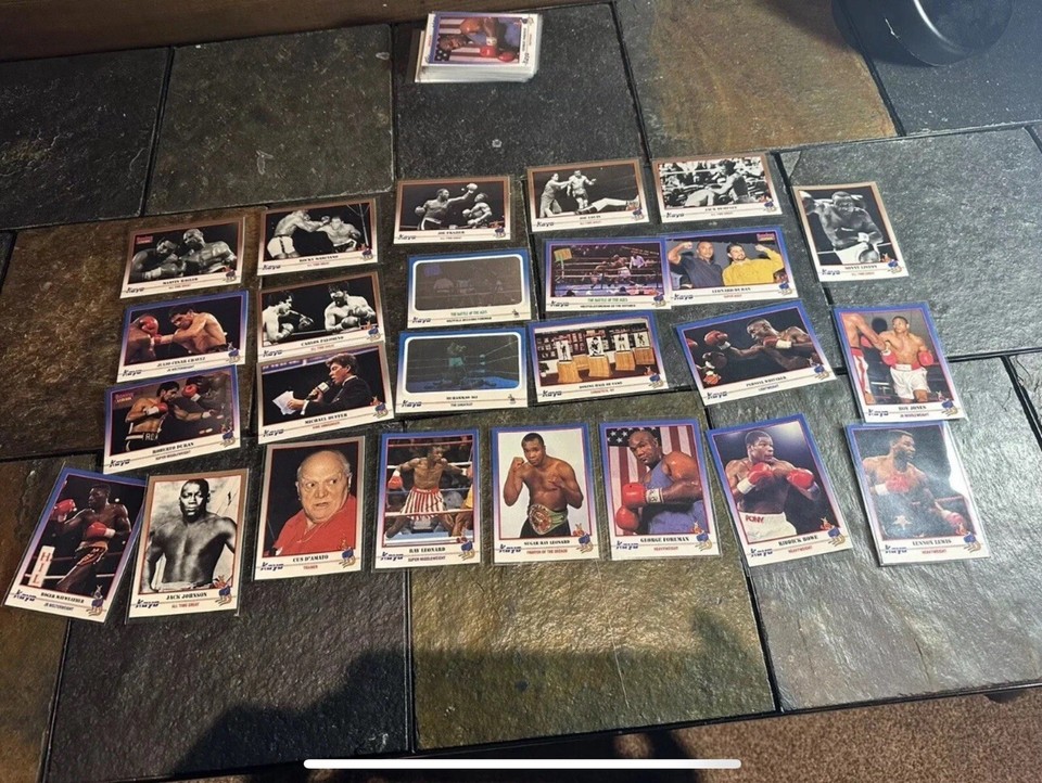 Kayo Boxing Cards 1991 Complete Set 250 Penny Sleeved In Binder! Ali ...