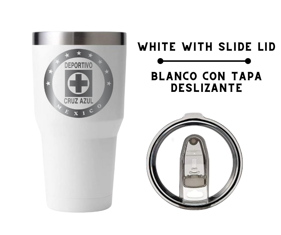 Cruz Azul 30 oz tumbler/Vaso Termico grabado en laser 9 personalizado ...