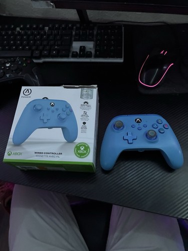 PowerA Wired Controller Blue USB Xbox Series X|S One PC Ergonomic ...