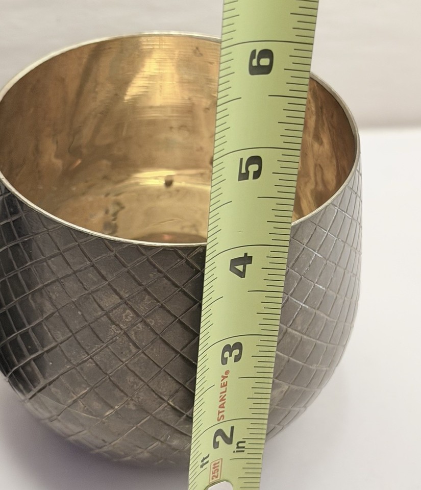 VTG Hollywood Regency Pineapple Brass Patina Deco Decor Bar Cart Tiki ...