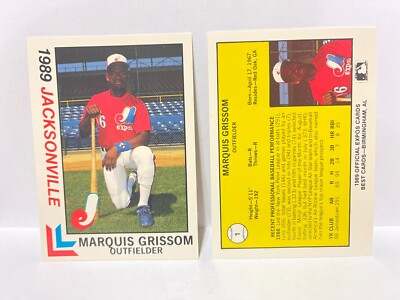 1989 Jacksonville Expos #1 Marquis Grissom (pre-RC) | eBay