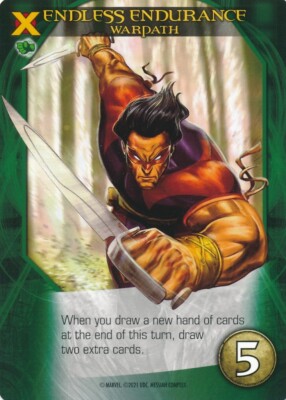 WARPATH Upper Deck Marvel Legendary MESSIAH COMPLEX ENDLESS ENDURANCE ...