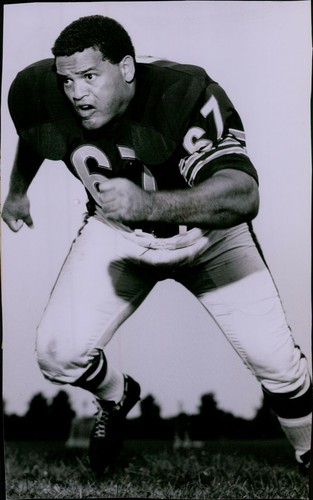 LG789 1969 Wire Photo GEORGE SEALS Chicago Bears Football Powerful ...