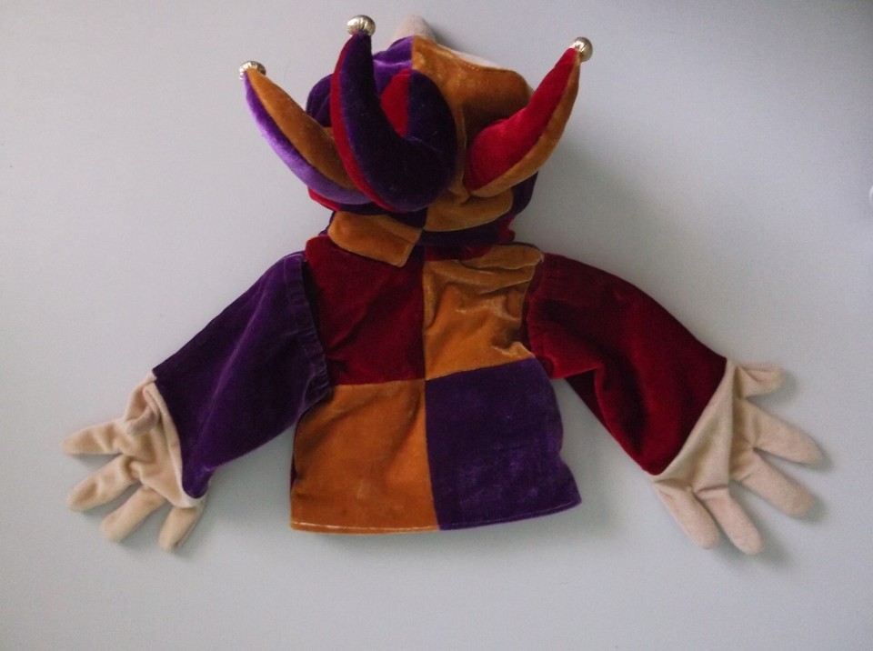 Folkmanis Yorick Jester Plush Hand Puppet w/ Moveable Mouth & Hands | eBay