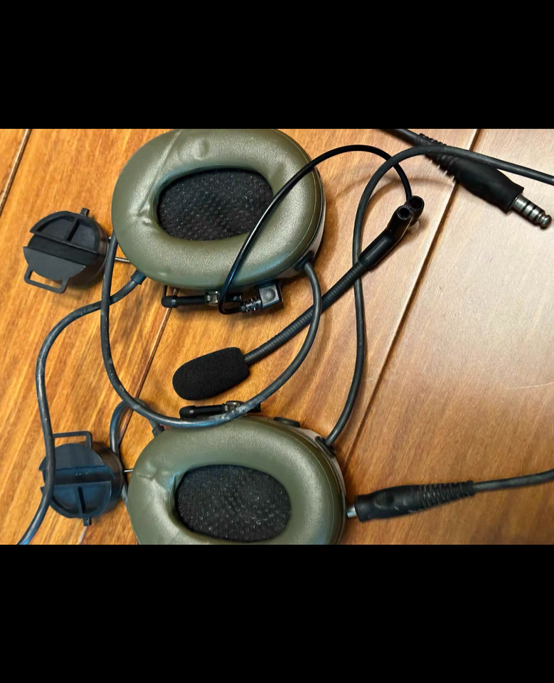 Used 3M Pelto Comtac III Dual Comms TCA-Official Military Headset ...