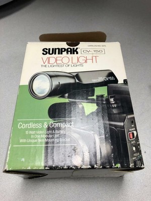 Sunpak CV-150 Video Light Kit Cat. No. 5515 *FULL SET* | eBay UK