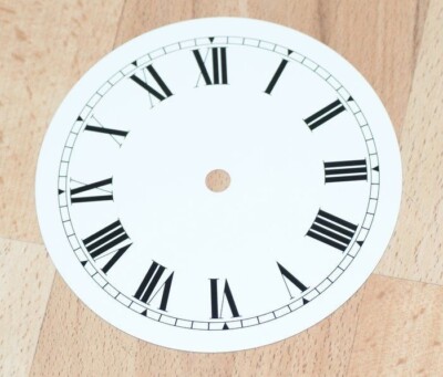 NEW white clock dial 300mm aluminium Roman numerals dials parts clocks ...