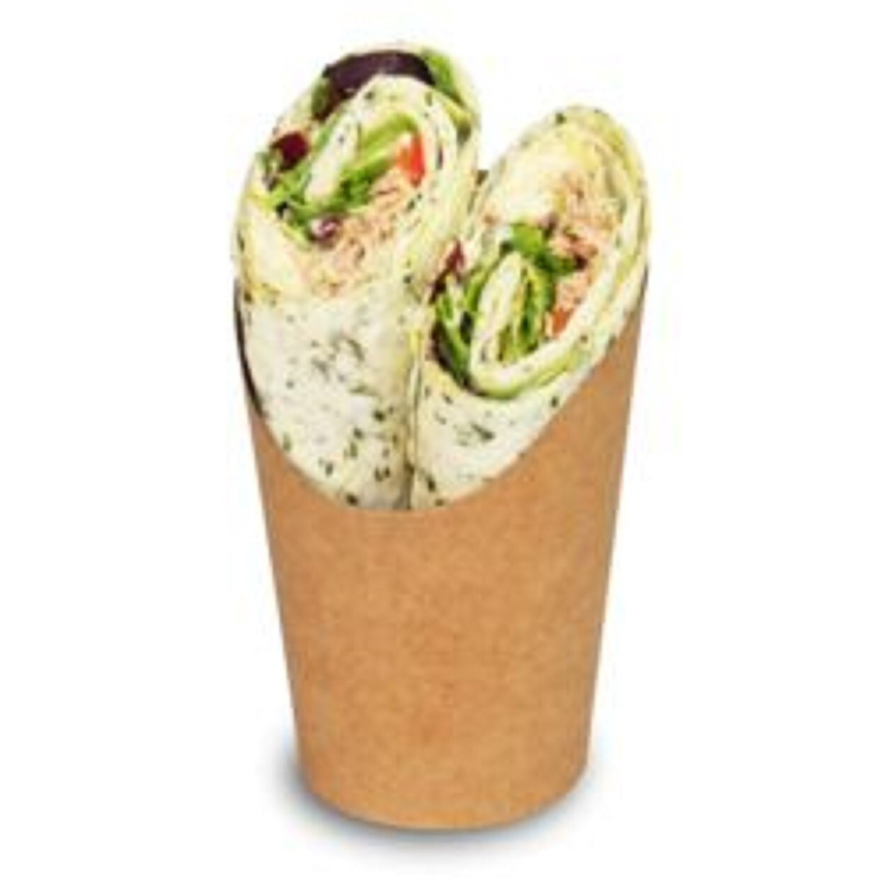 50x Wrap Becher Cup PLA beschichtet braun Kraft Togo TO-Go Verpackung ...