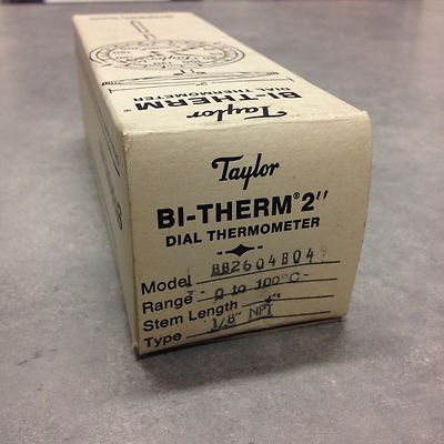 Taylor bi-therm 2" dial thermometer | eBay