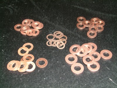 M6 Copper Washers- 5 different sizes to choose from, various quantities ...