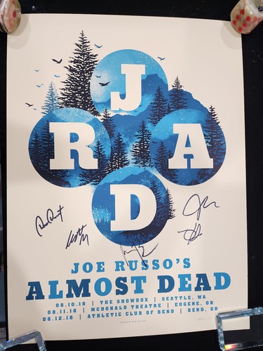 Joe Russo's Almost Dead NEW NOS 18x24 Concert Poster 2018, #/250 ...