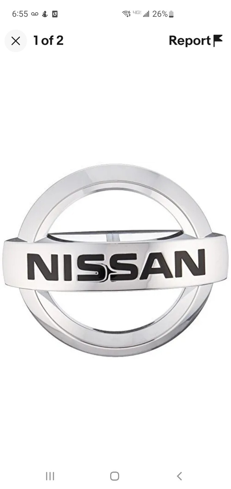 Nissan Genuine Parts - OEM Nissan Sentra Grille Emblem (Front) - 62890 ...