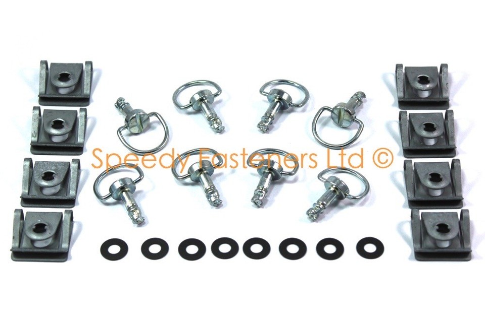 Ducati 748 916 996 998 Dzus Fasteners & Stainless Steel Fairing Screen ...