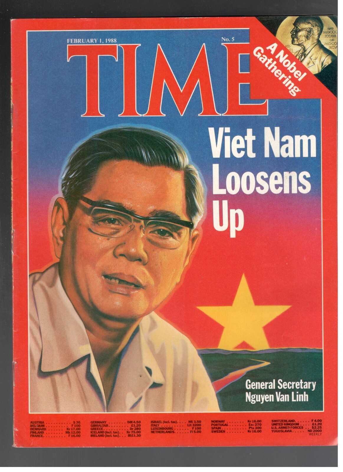 Vietnam Nguyen Van Linh General Secretary Time Magazine February 1 ...