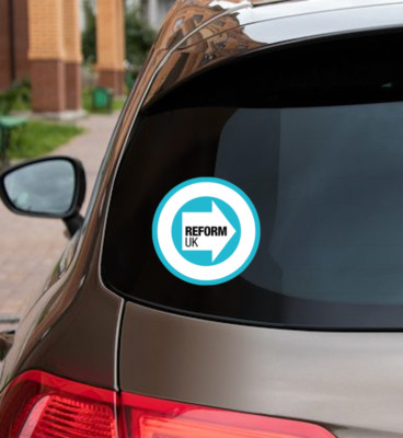 Reform UK Car Vinyl Sticker Brexit Party Election 2024 EU Farage | eBay