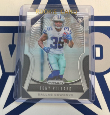 TONY POLLARD RC 2019 Panini Prizm 🏈 #339 ROOKIE Dallas Cowboys 💎 QTY 🔥 ...