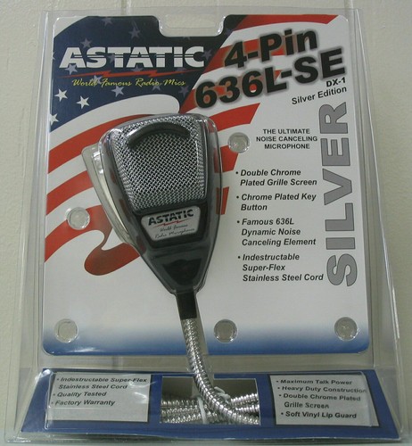 ASTATIC 636L-SE Silver Edition 6-pin PRESIDENT LINCOLN CB Radio ...