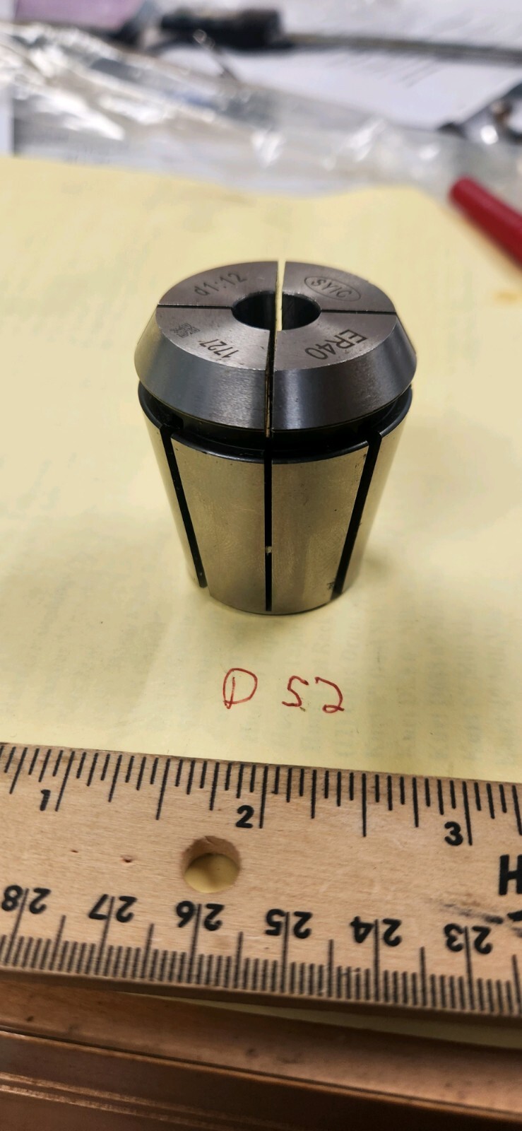 ER 40 COLLET SYIC 12mm through coolant Collet (for a tap also?) SYIC ...