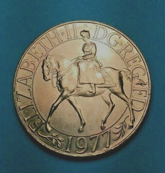 Elizabeth.II (DG.REG FD) 1977 Silver Coin. | eBay
