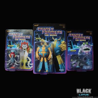 Super 7 ReAction Transformers Unicron Quintesson Sharkticon The Movie ...